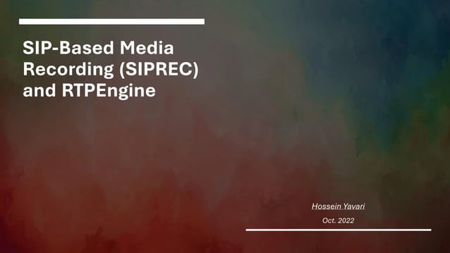 SIPREC RTPEngine Media Forking | PDF
