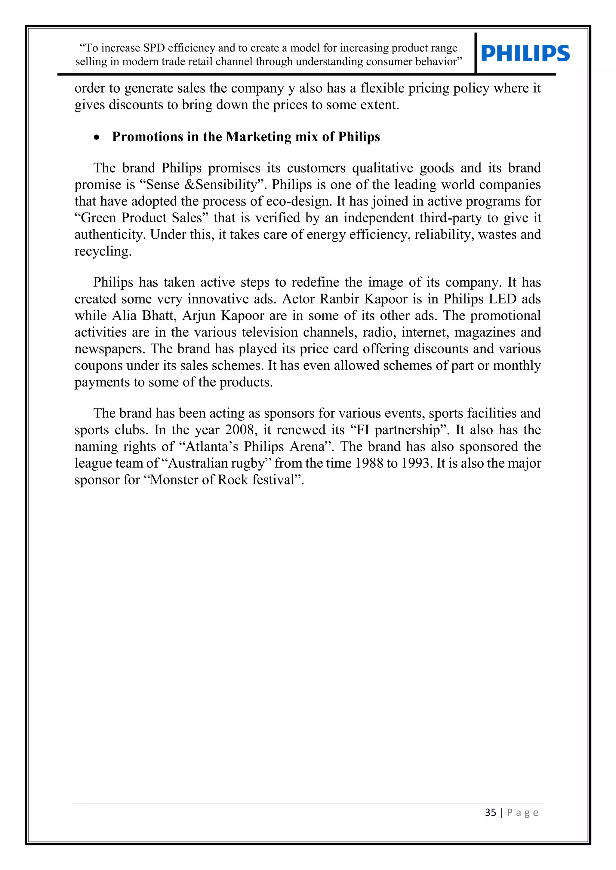 Philips Electronics Summer Internship | PDF