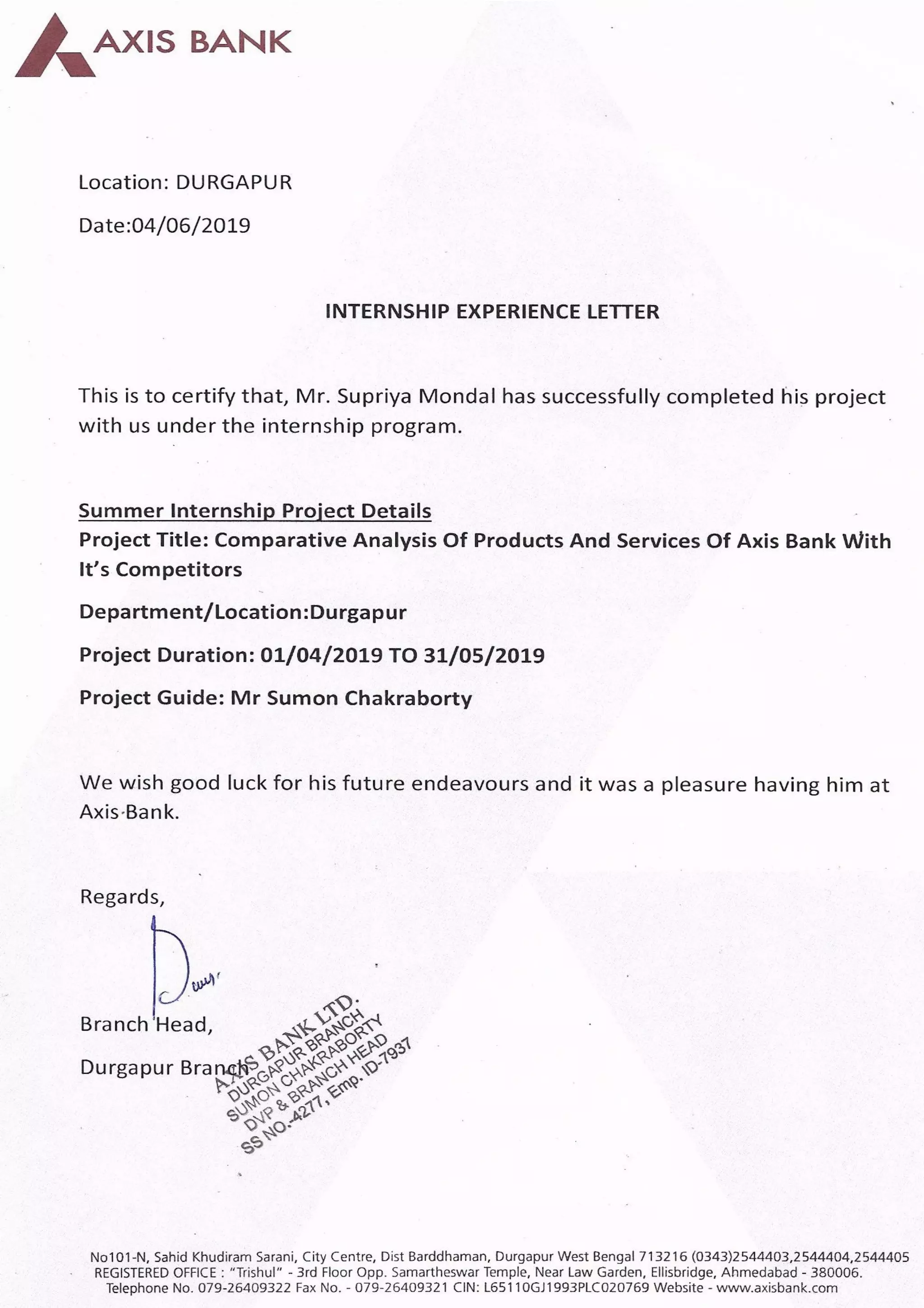 Comparative analysis of products & services of Axis Bank with its ...