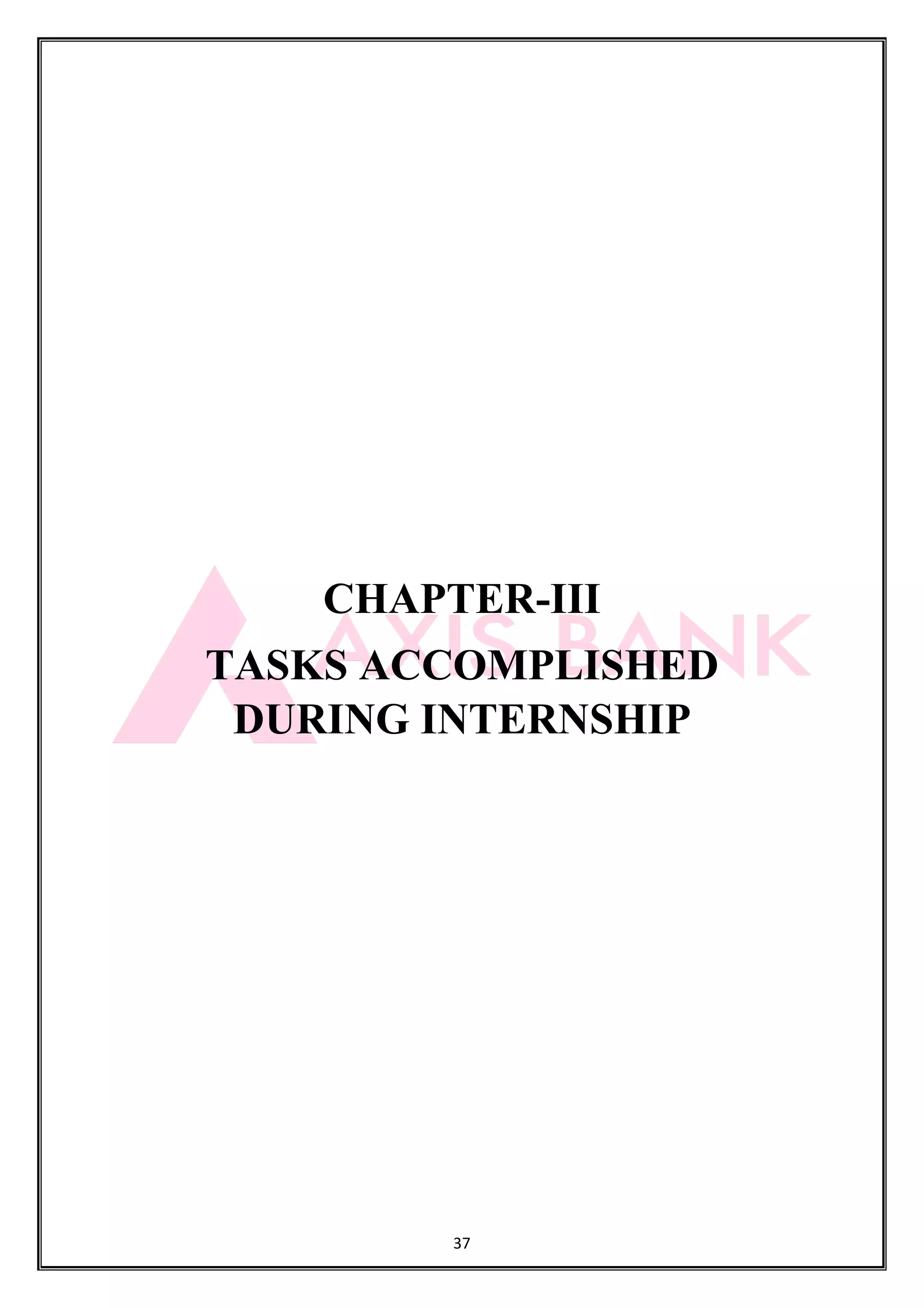 Comparative analysis of products & services of Axis Bank with its ...