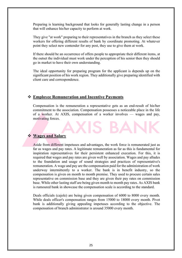 Comparative analysis of products & services of Axis Bank with its ...