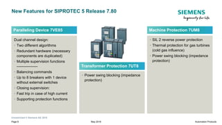 New SIPROTEC 5 Version 7.8 - Overview | PDF