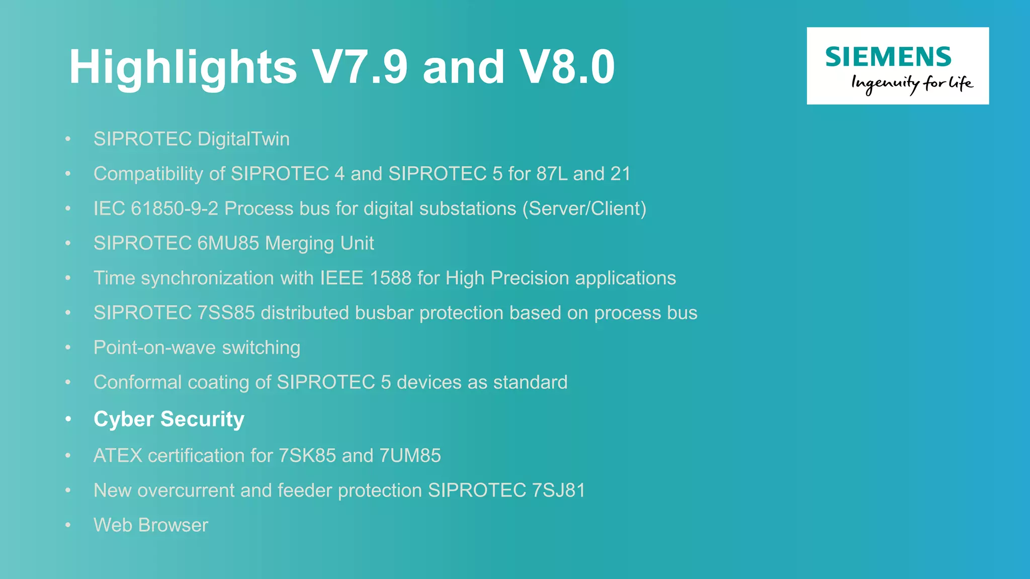 Siprotec 5 - Expanded Cyber Security Capabilities | PPT