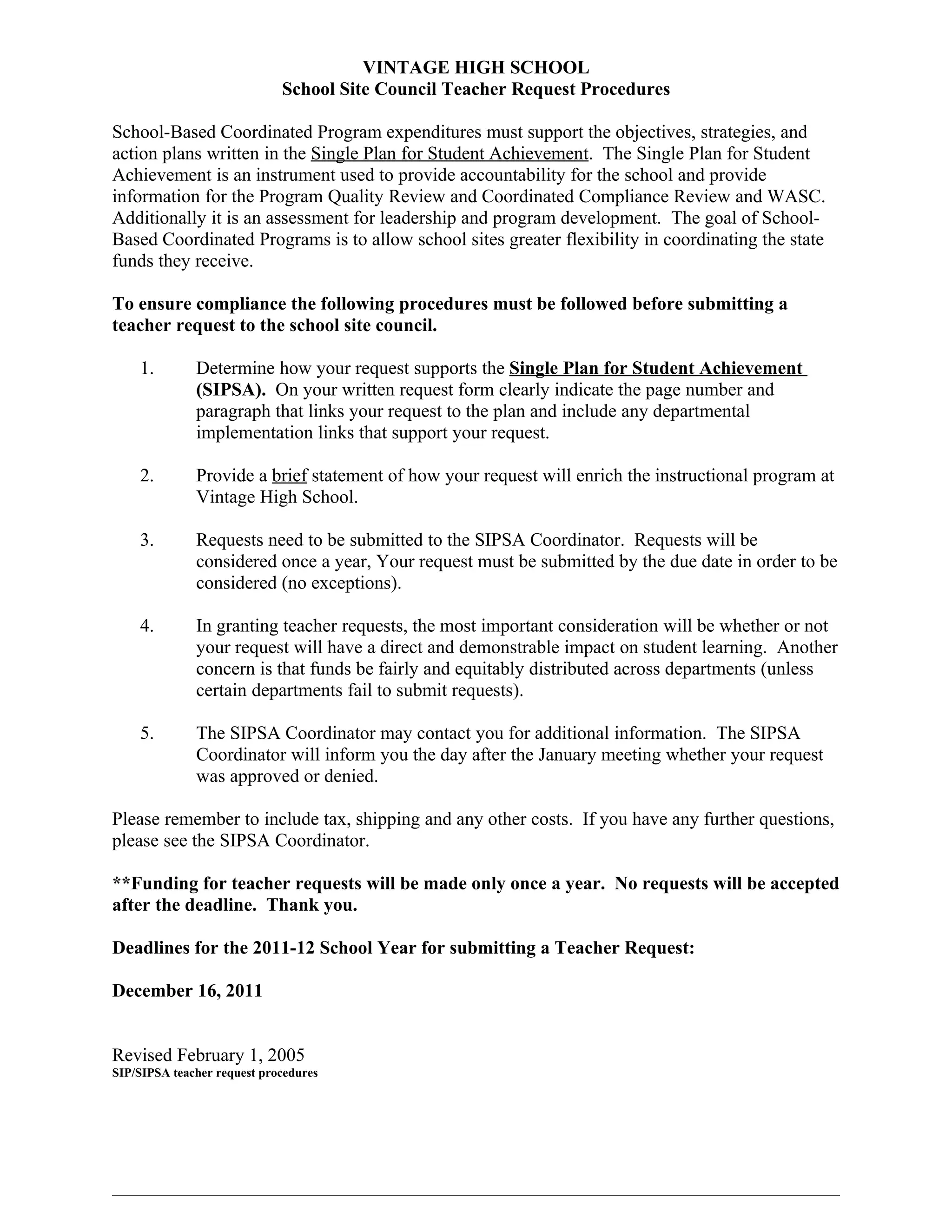 Sipsa teacher request procedures 1 | DOC