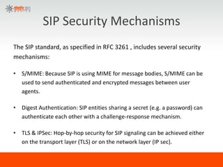 SIP security in IP telephony | PPT