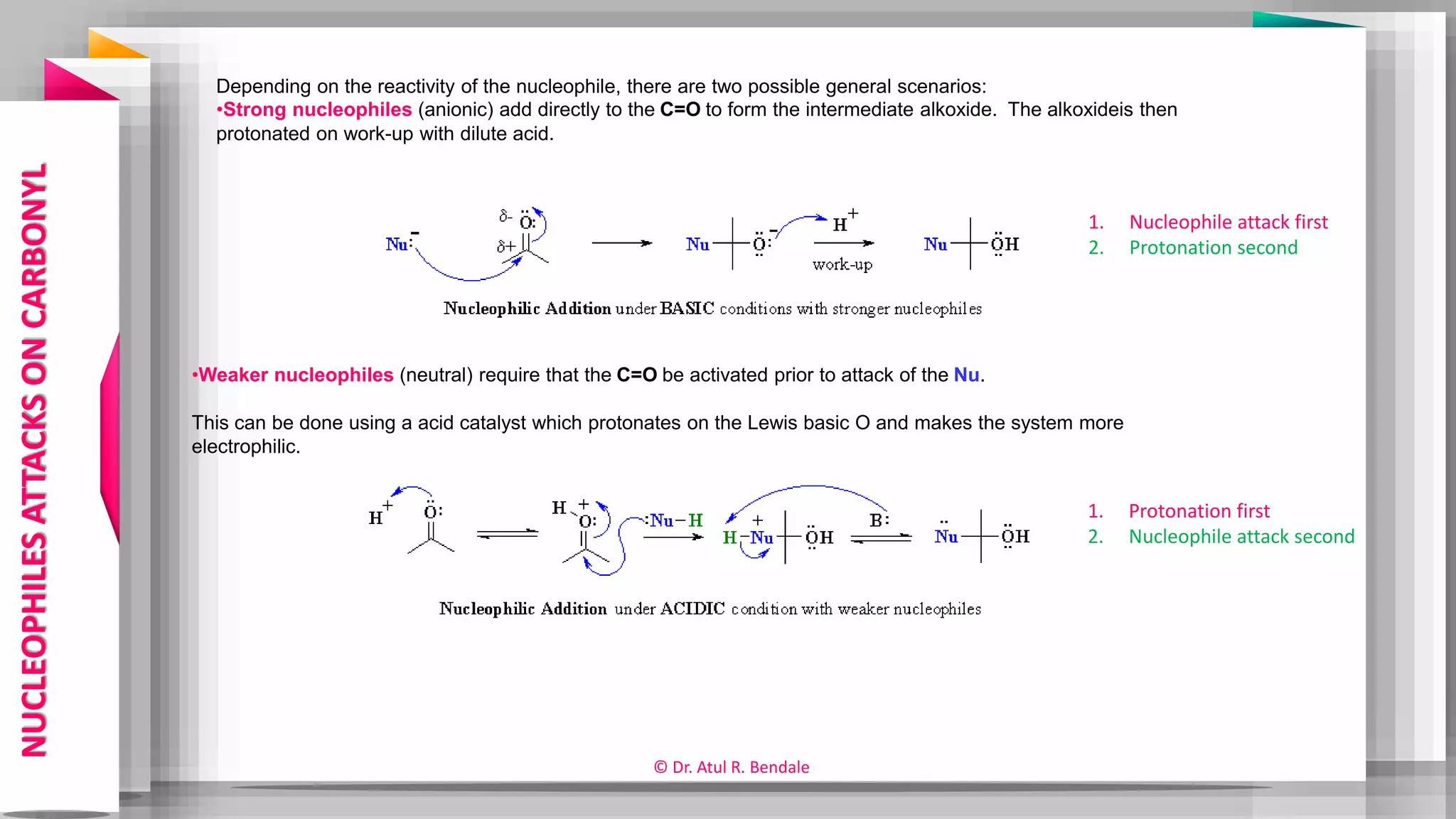 nucleophilic addition reaction sem ii poc i | PPSX