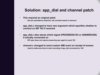 Using Asterisk in a SIP softswitch | PDF