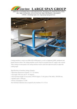 Sips structural insulated panel pressing machine | PDF