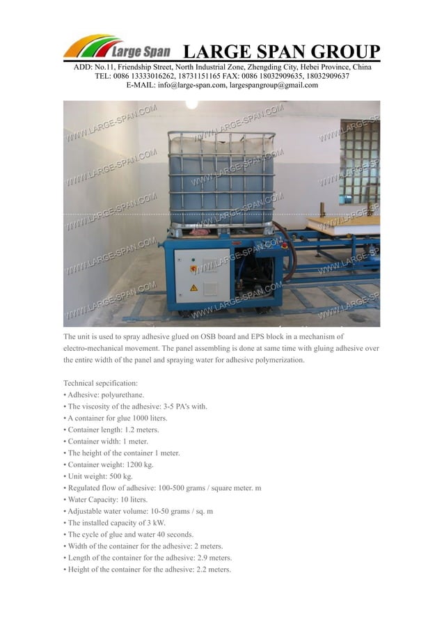 Sips structural insulated panel pressing machine | PDF