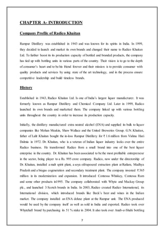 Understanding Financial Position of Radico Khaitan Ltd. | DOCX
