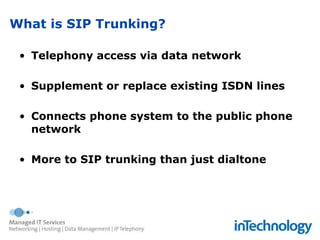 Sip Trunking - The End For ISDN | PPT