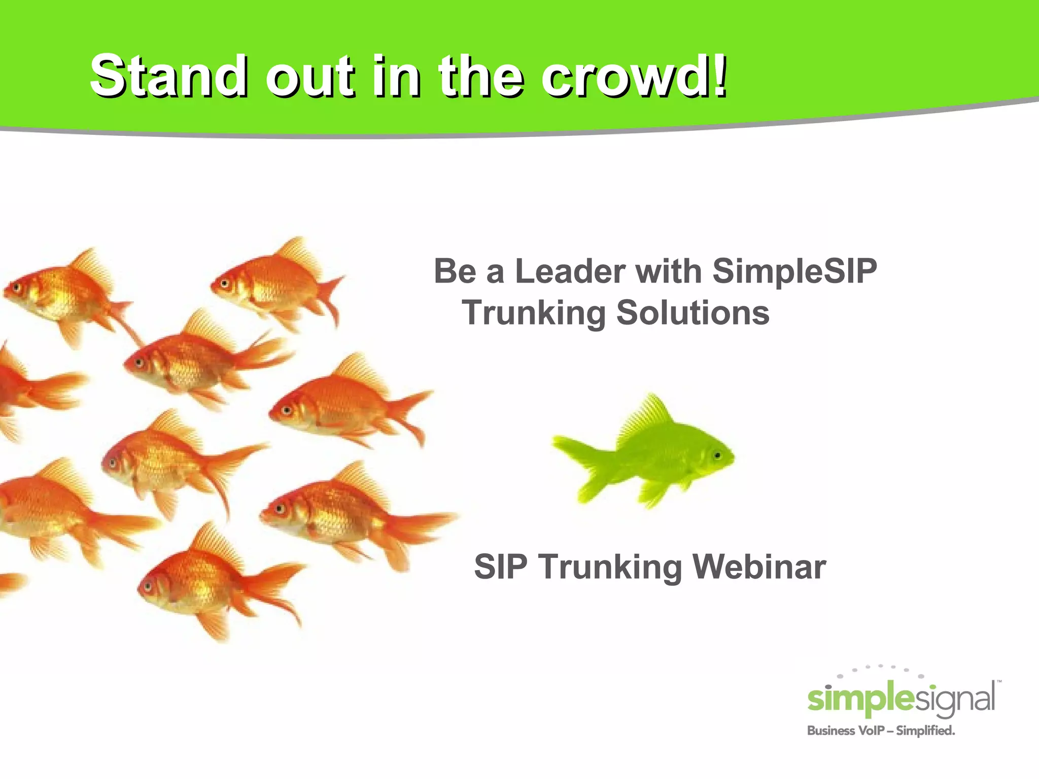 SImpleSignal SIP Trunking | PPT