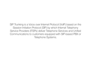 Sip trunk webinar | PDF