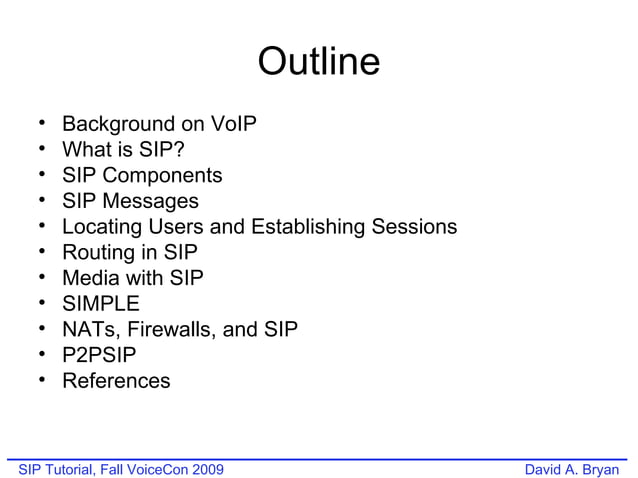 Sip Tutorial Preview | PPT