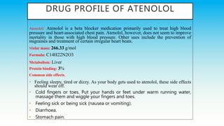 Devlopment & validation of UV spectrophotometric method for determination of ATENOLOL | PPTX
