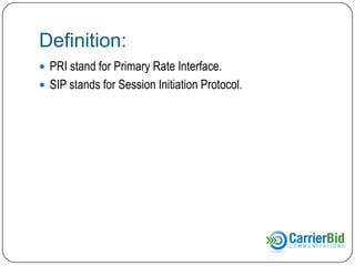 SIP vs PRI | PPTX