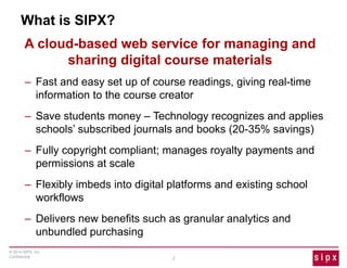 Libraries as Participants in Online Learning (Franny Lee, SIPX) | PPT