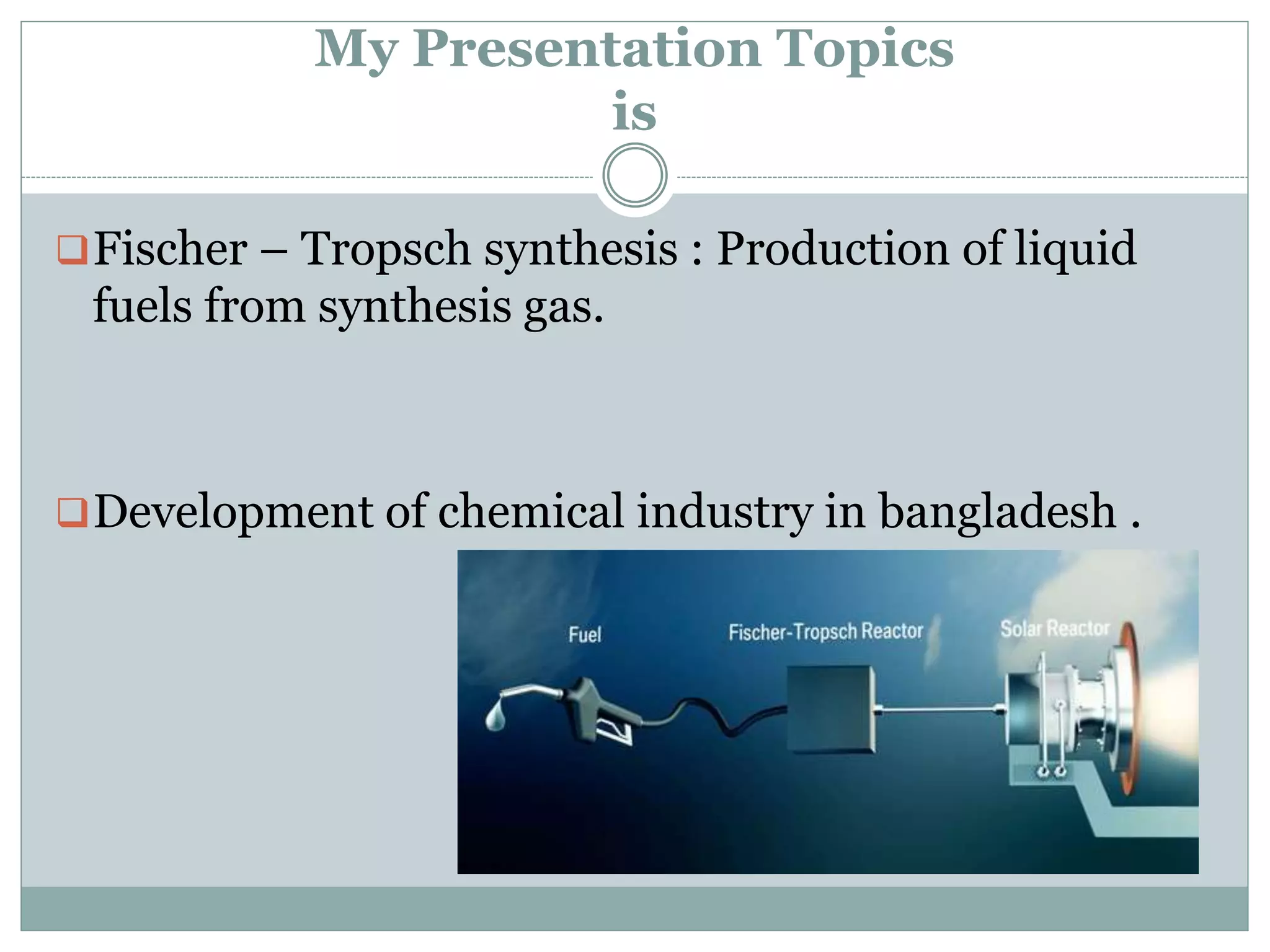 Fischer Trosph Process | PPTX