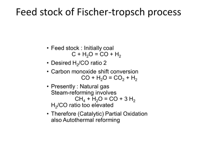 Fischer Trosph Process | PPTX | Chemistry | Science