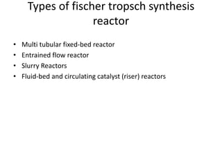 Fischer Trosph Process | PPTX