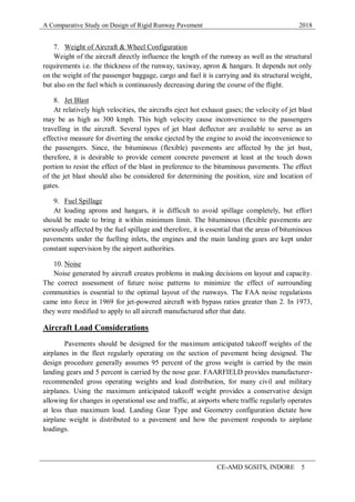 A Comparative Analysis on Design of Rigid Runway Pavements | PDF