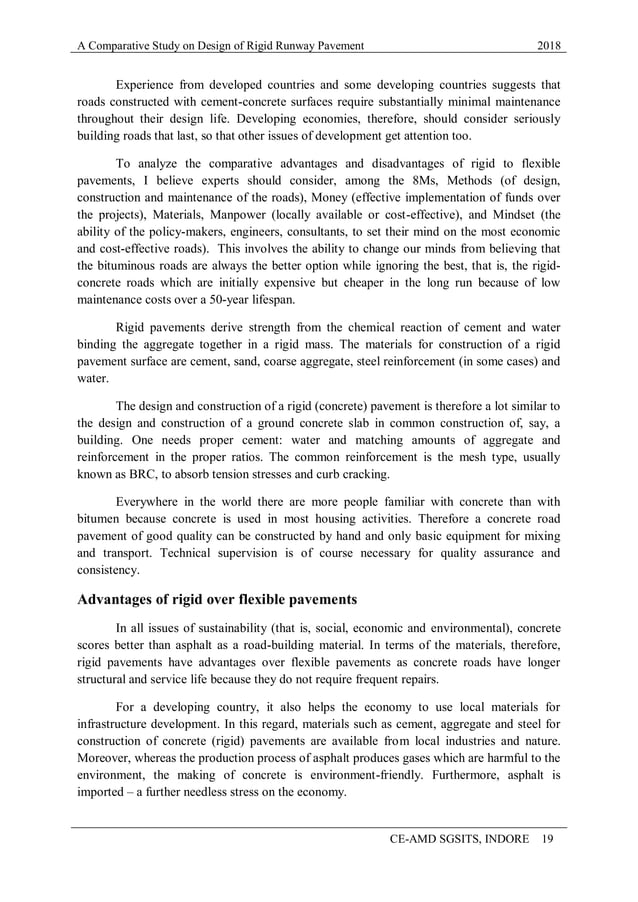 A Comparative Analysis on Design of Rigid Runway Pavements | PDF