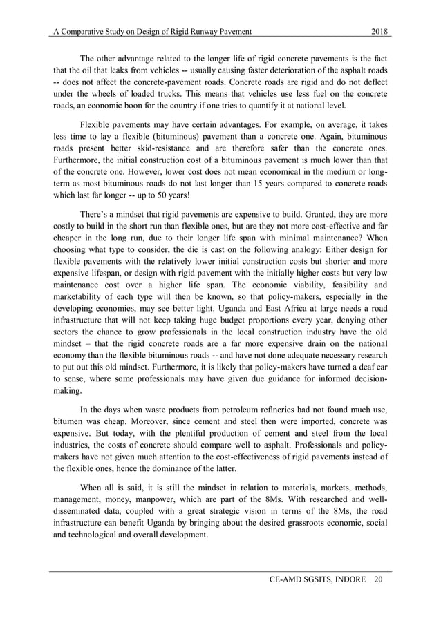 A Comparative Analysis on Design of Rigid Runway Pavements | PDF