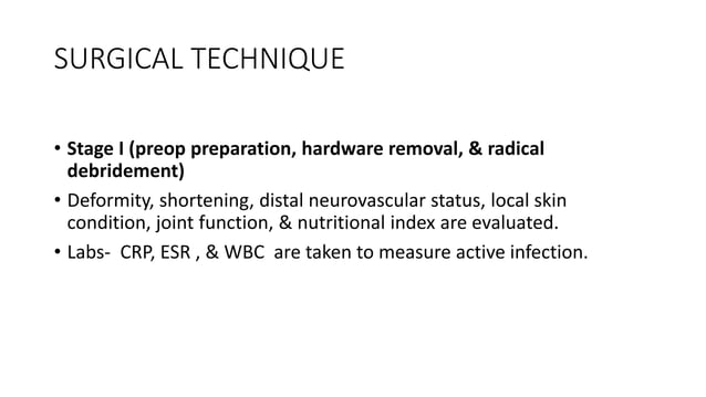 L- shaped Corticotomy - osteomyelitis | PPT