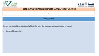 SIR-418 site inspection report for renovation process | PPTX