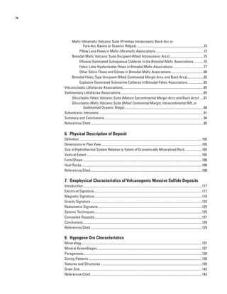 Volcanogenic Massive Sulfide Occurrence Model | PDF