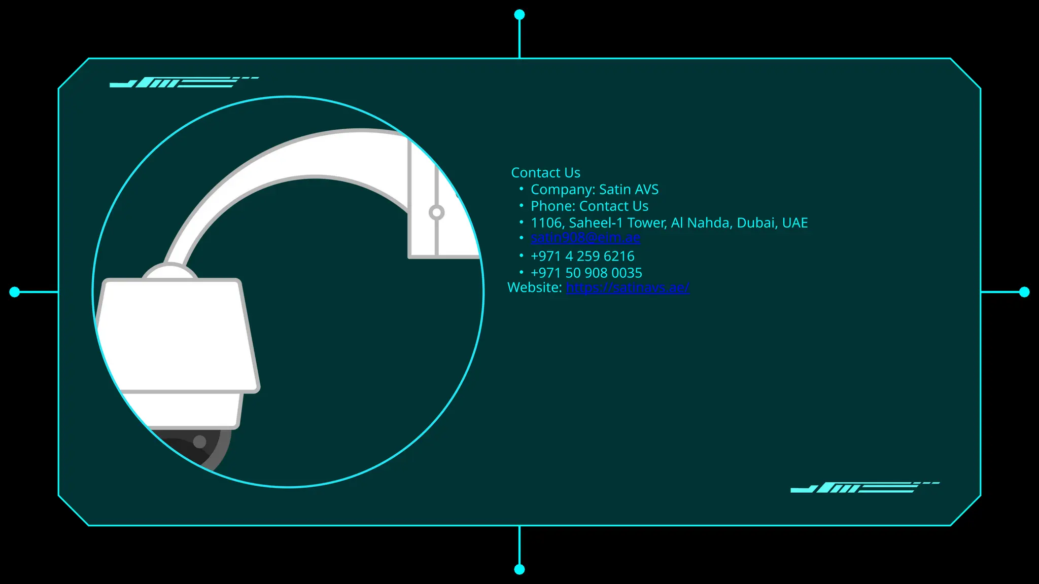 sira approved cctv company Dubai - Satin AVS .pptx