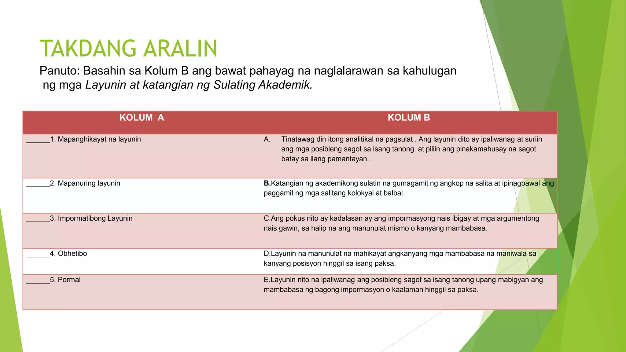 filipino piling larang -akademikong sulatin | PPTX