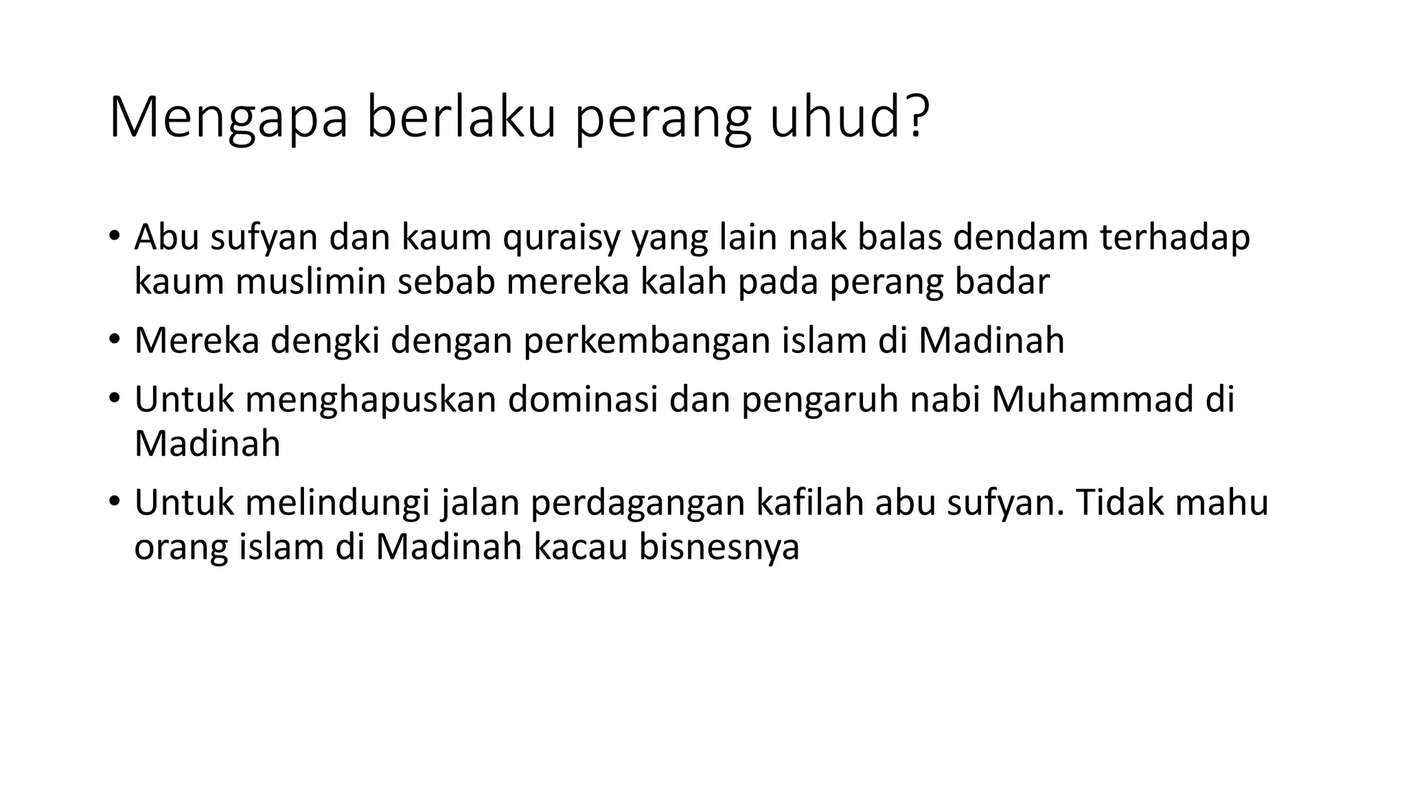 sirah - perang uhud.pptx