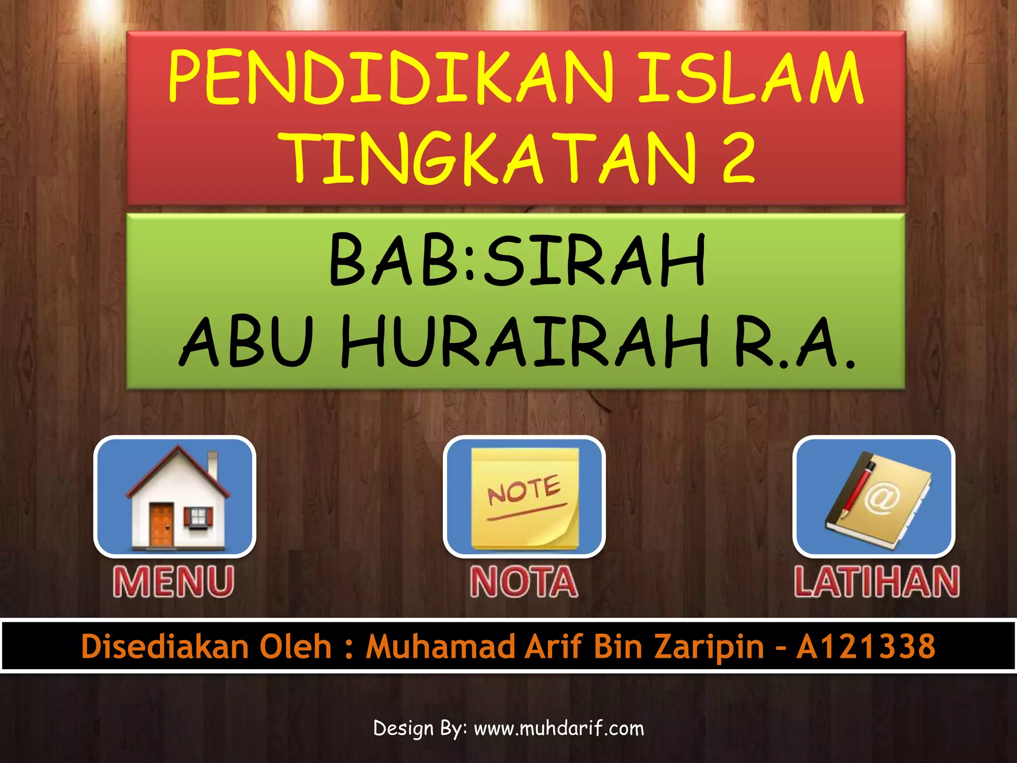 Sirah - Abu Hurairah R.A. | PPSX