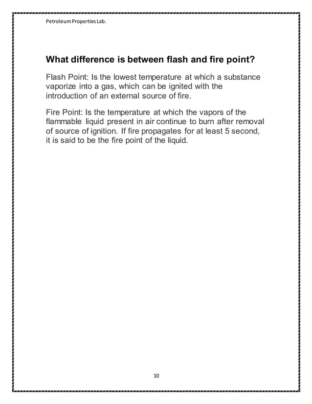 Flash AND Fire Point | DOCX