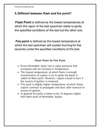 Flash AND Fire Point | DOCX