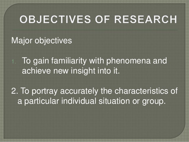 Objectives Of Research objectives-of-research