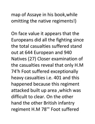 SIR ARTHUR BRYANTS BIAS IN WRITING ABOUT BATTLE OF ASSAYE | PDF