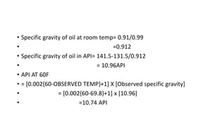 diesel index aniline point and pour point of lubricating oil | PPT