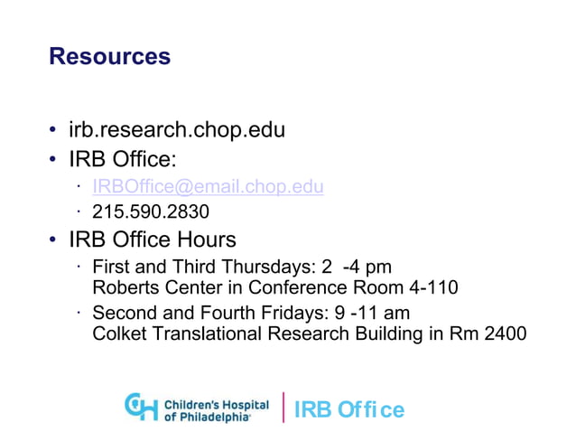 Single IRB Review of Clinical Research | PPTX | Medical Health