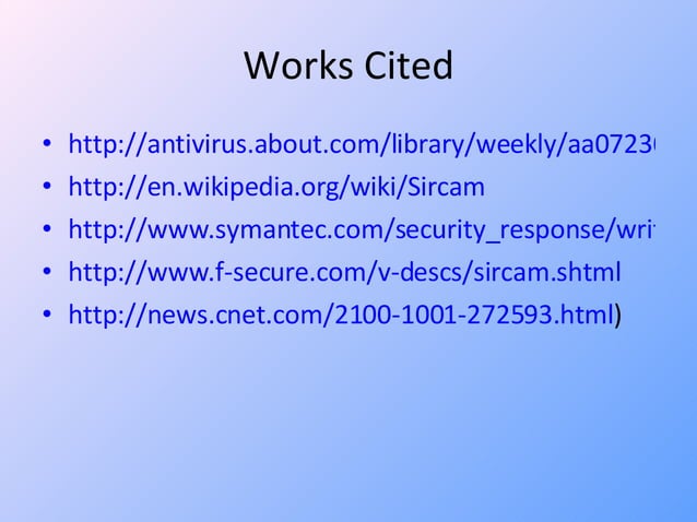 Sircam Worm | PPT