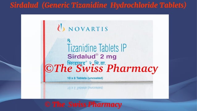 Sirdalud (Generic Tizanidine Hydrochloride Tablets) | PDF