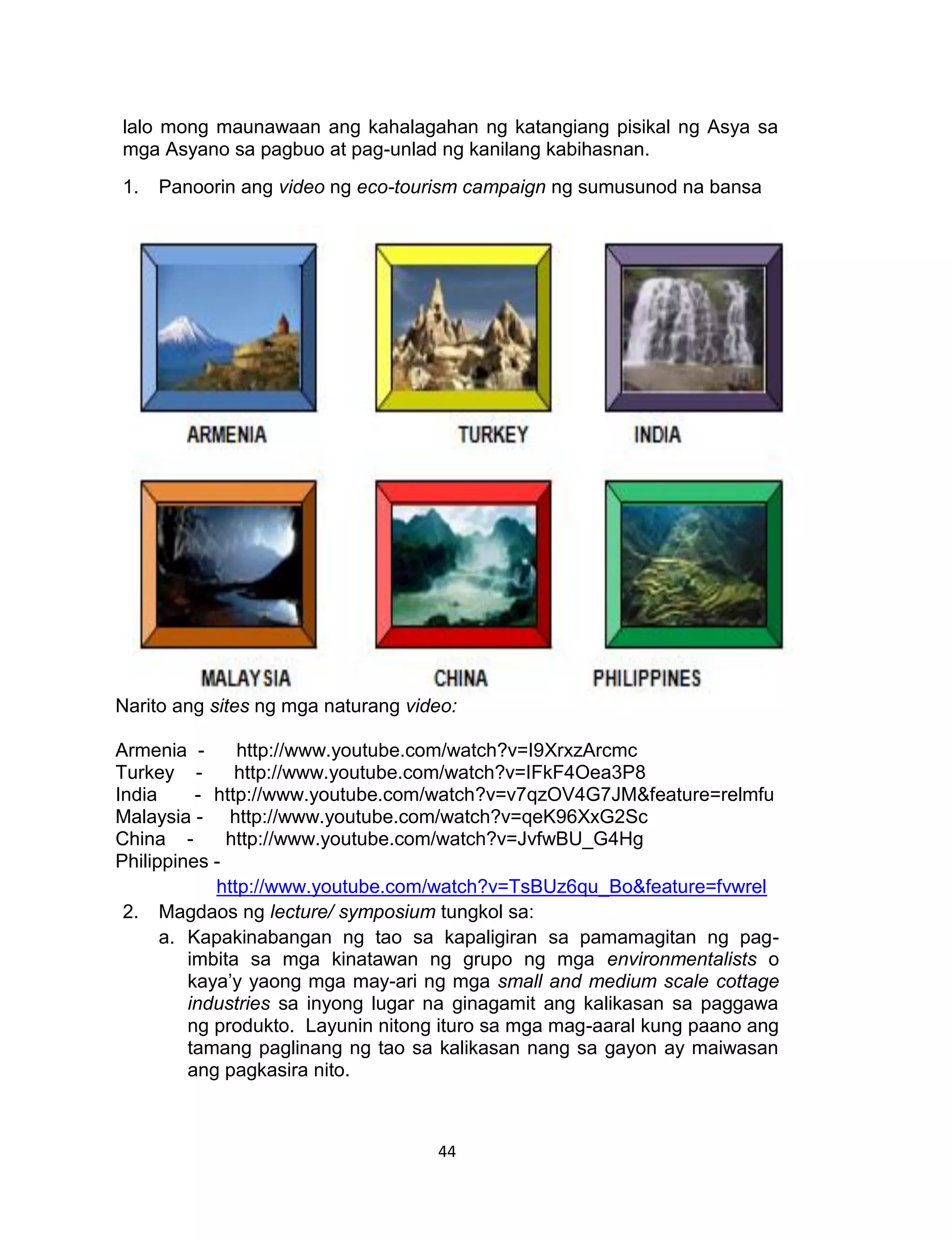 Kasaysayan ng Asya (modyul 1) Araling Panlipunan Grade 8 | PDF