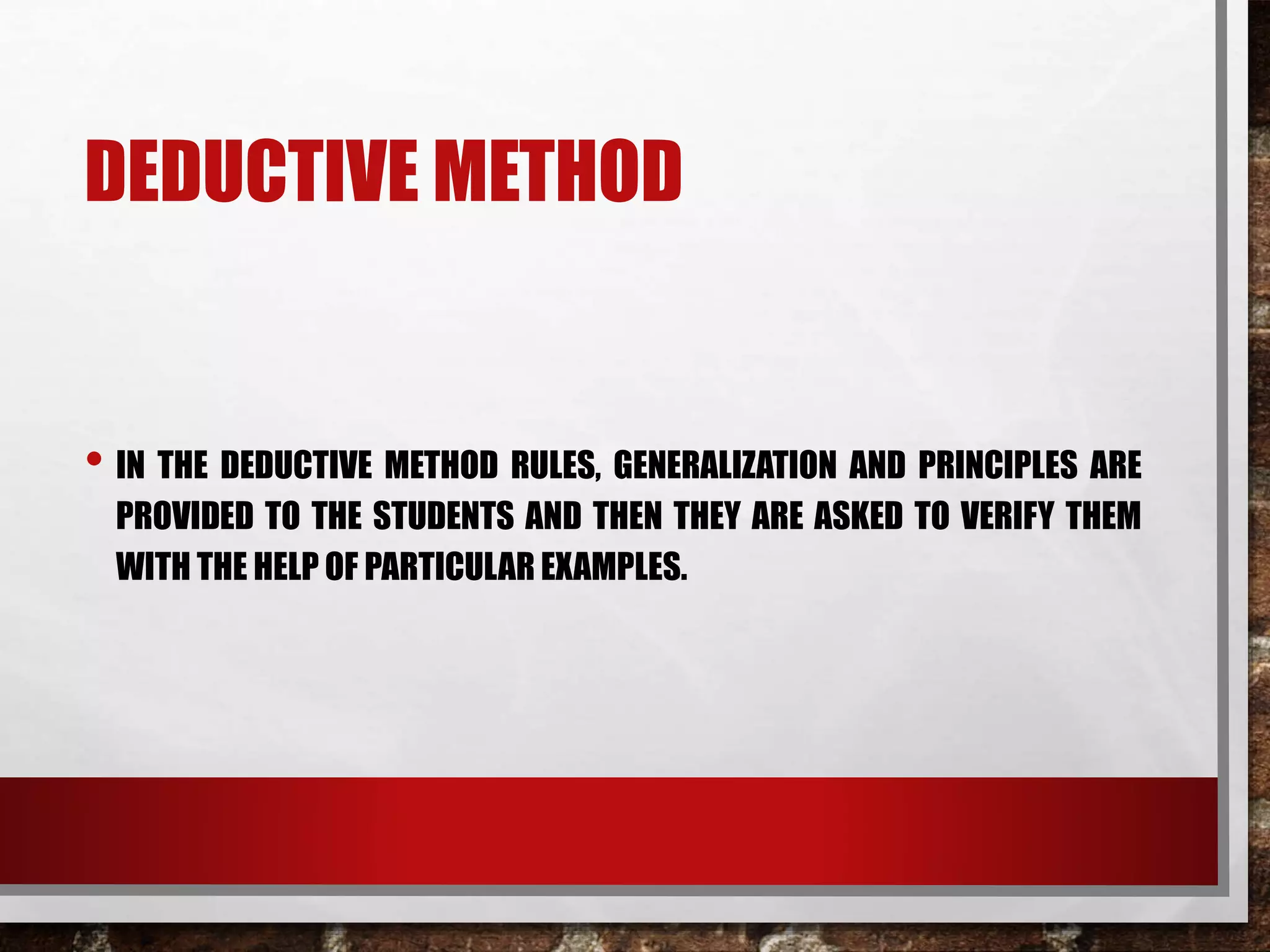 inductive and deductive method | PPTX