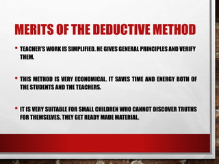 inductive and deductive method | PPTX