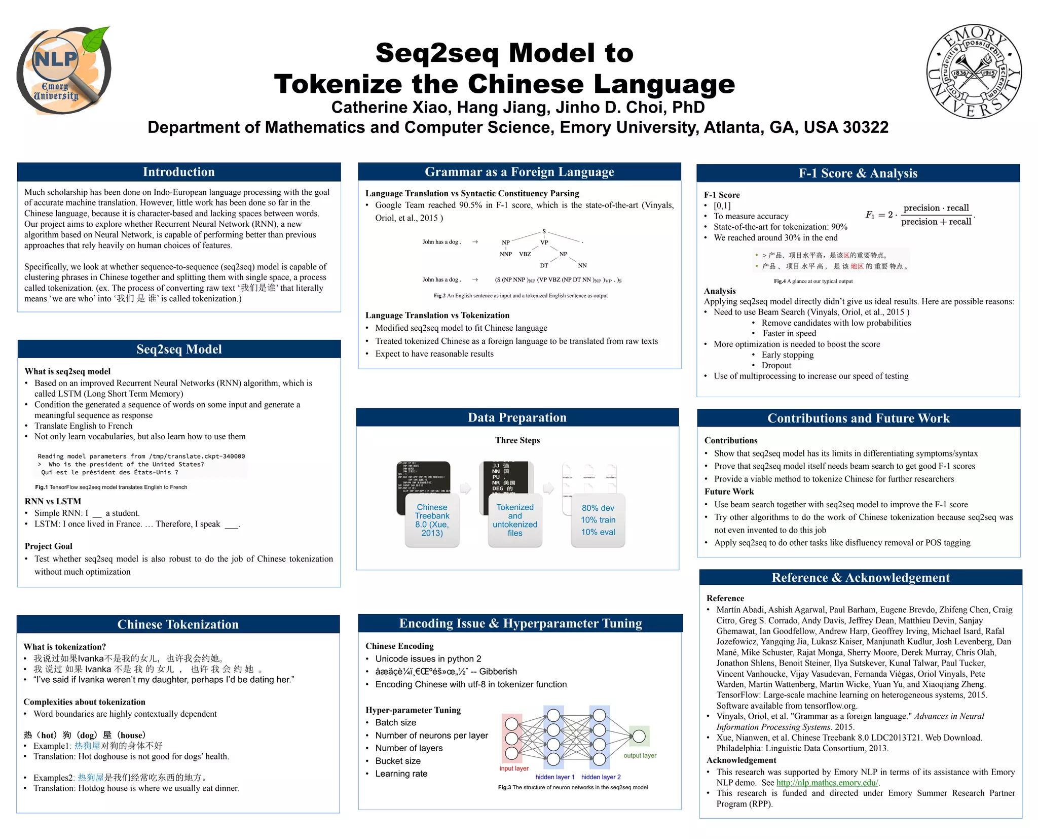 Seq2seq Model to Tokenize the Chinese Language | PDF