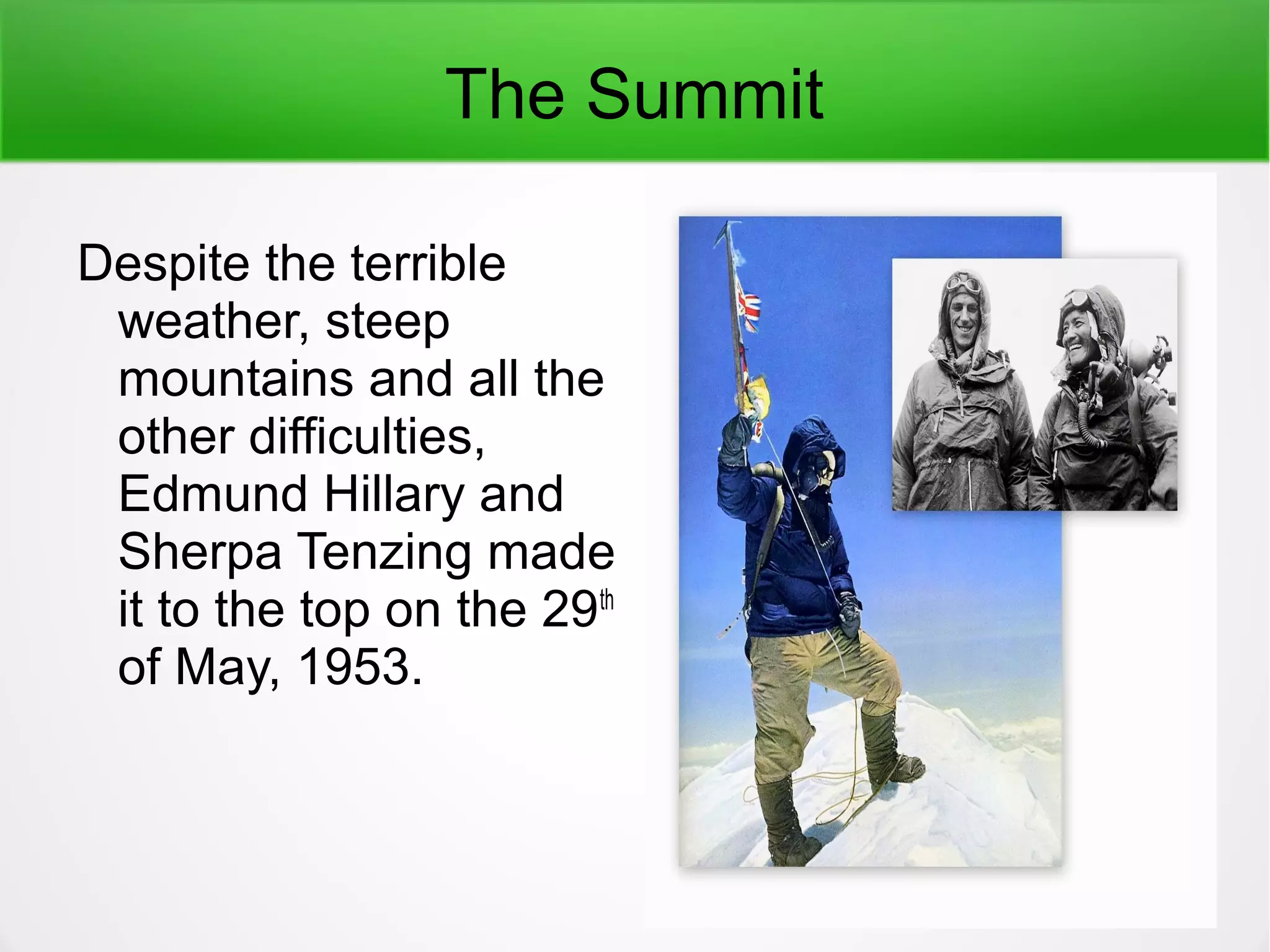 Sir Edmund Hillary - Conquerer of Everest | PPT | Climbing | Extreme Sports