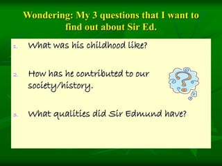 Sir edmund hillary | PPT
