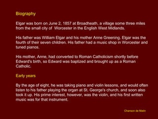Sir Edward Elgar - Biography & Music | PPT