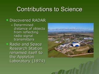 Sir Edward Victor Appleton | PDF